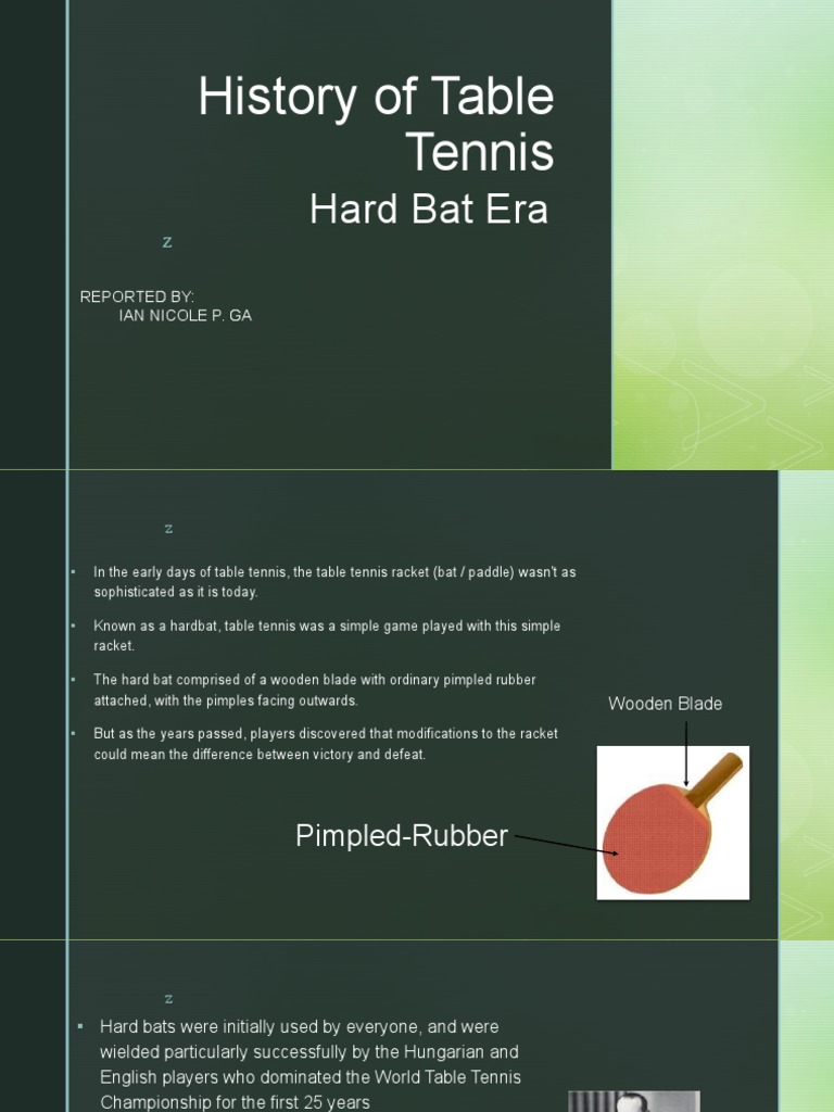 Hardbat vs. Sponge: Table Tennis Evolution | PDF
