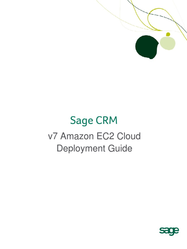 Sage CRM 7 Amazon EC2 Deployment | PDF | Cloud Computing | Ip Address