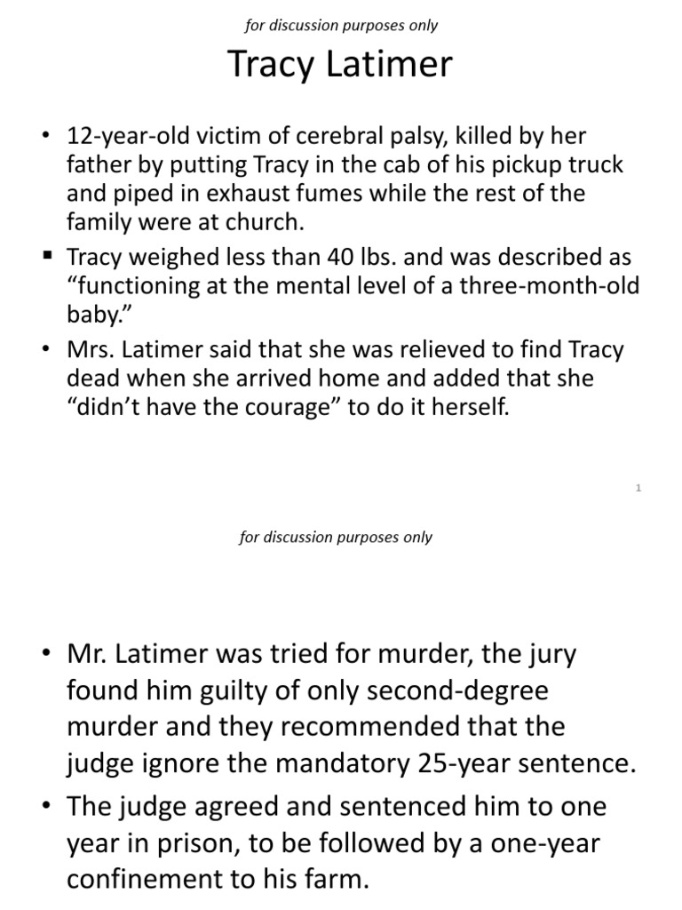 Tracy Latimer | PDF | Justice | Crime & Violence