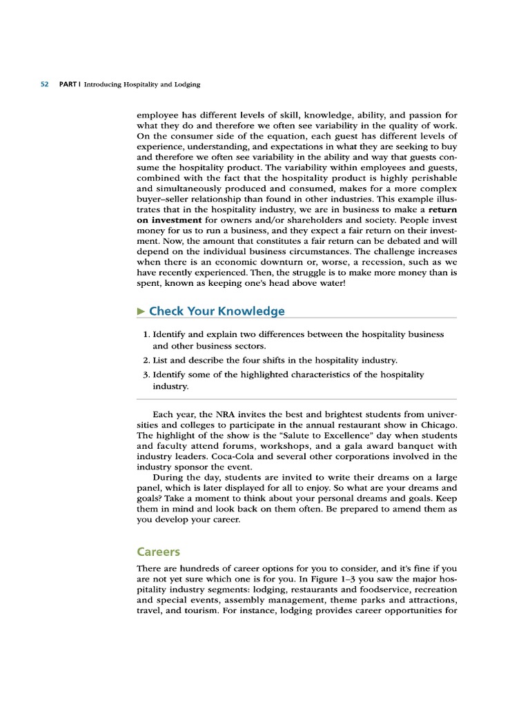 Characteristics of Hospitality - PDF Pg2 | PDF