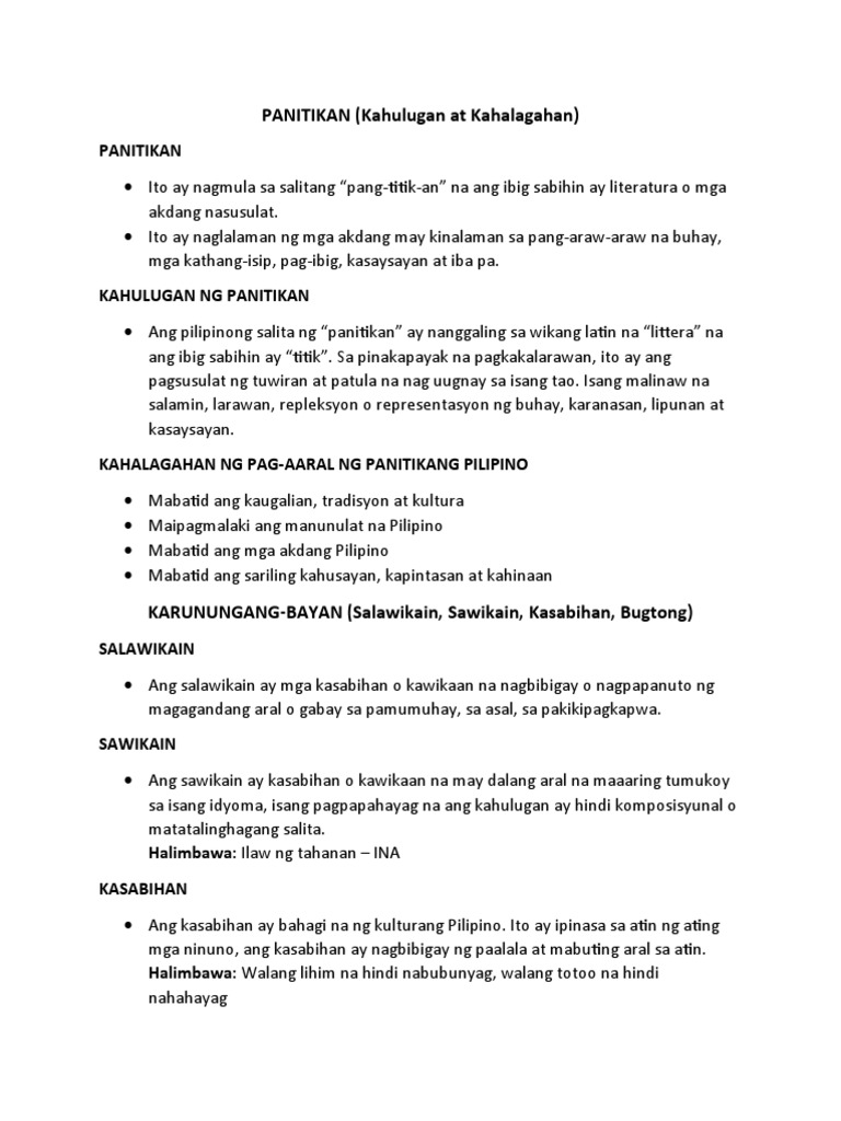 Filipino Grade 8 1st Quarter | PDF