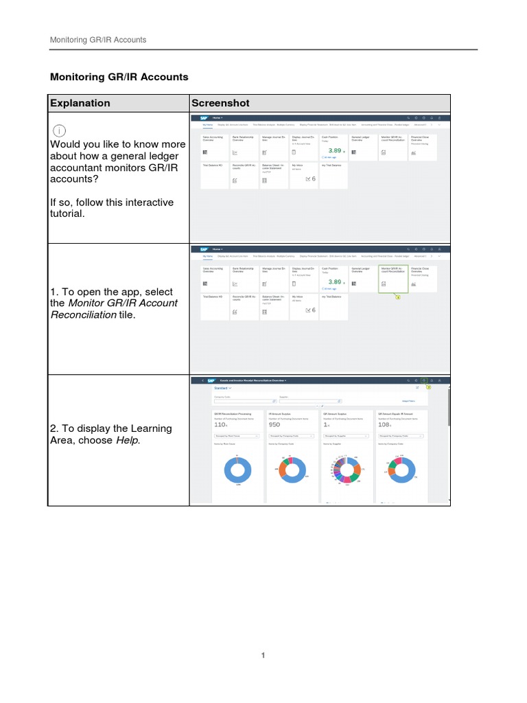 Understanding Key Metrics for Monitoring GR/IR Accounts | PDF | Debits ...