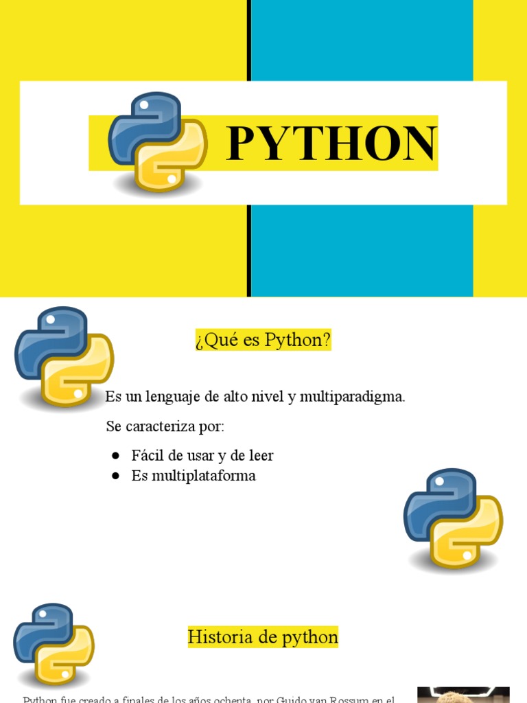 PYTHON | PDF | Python (lenguaje de programación) | Tipo de datos