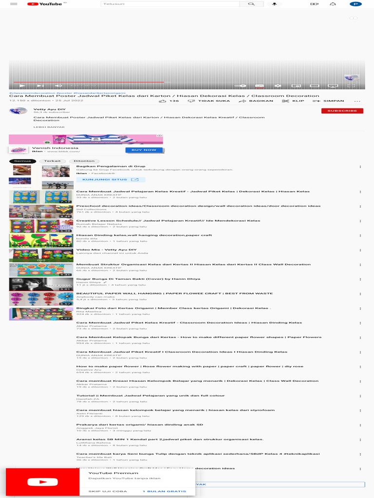 Cara Membuat Poster Jadwal Piket Kelas Dari Karton Hiasan Dekorasi