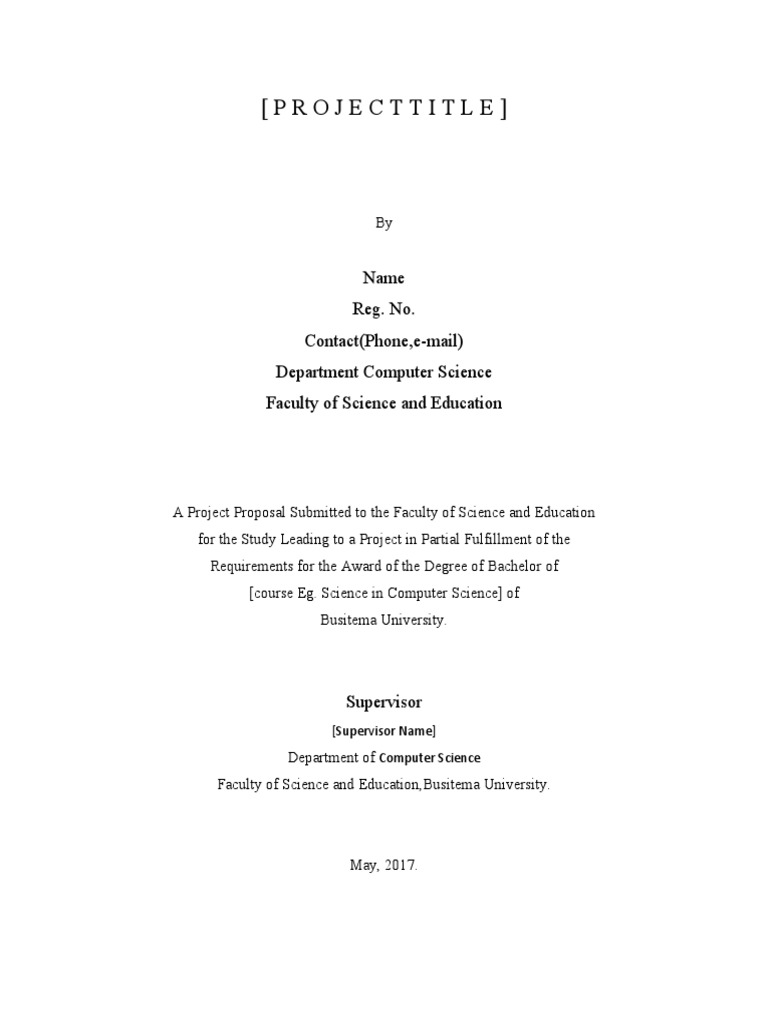 Project Proposal Template | PDF | Methodology | Analysis