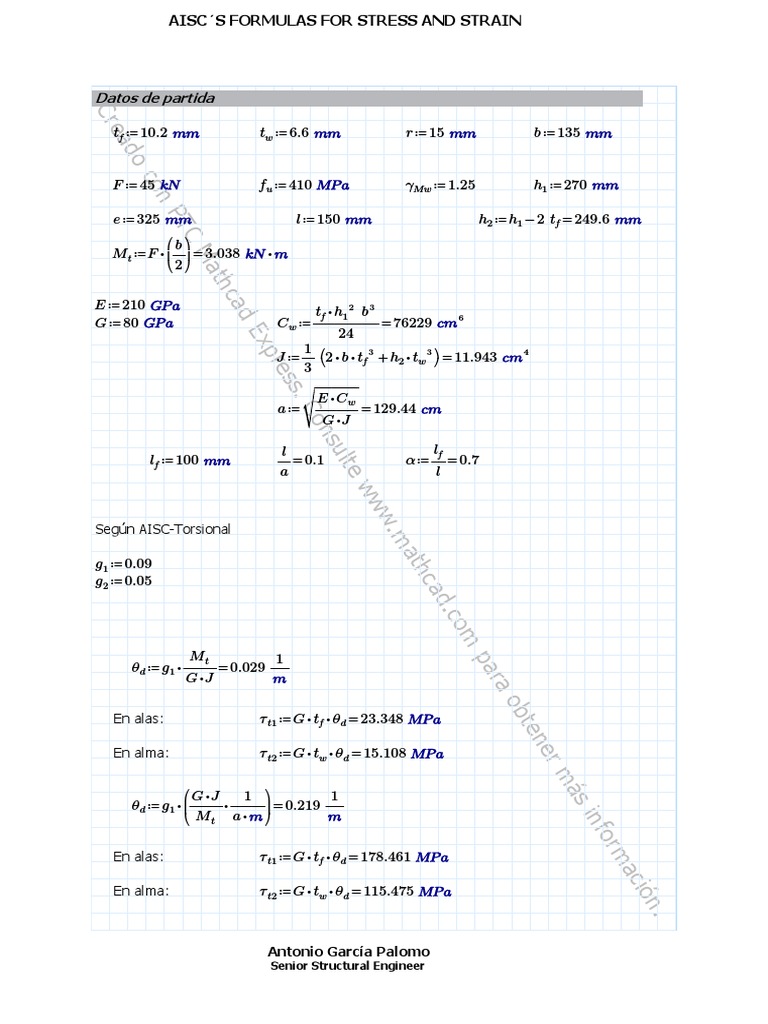 Torsion Según AISC | PDF