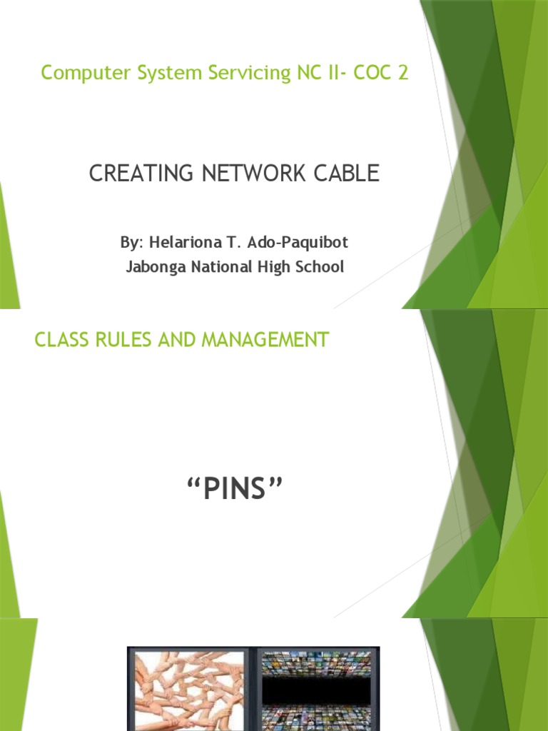 Coc 2-Presentation On Creating Network Cable | PDF | Computer Network | Computer Networking