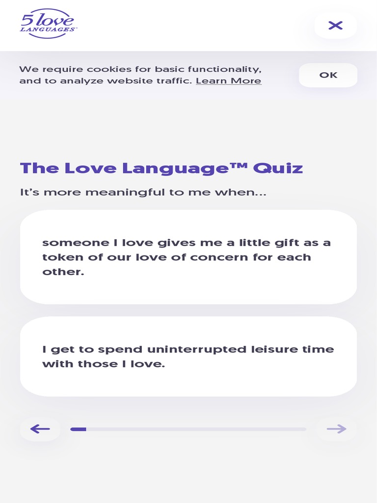 The Love Language™ Quiz | PDF