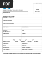 Employee ID Form | PDF