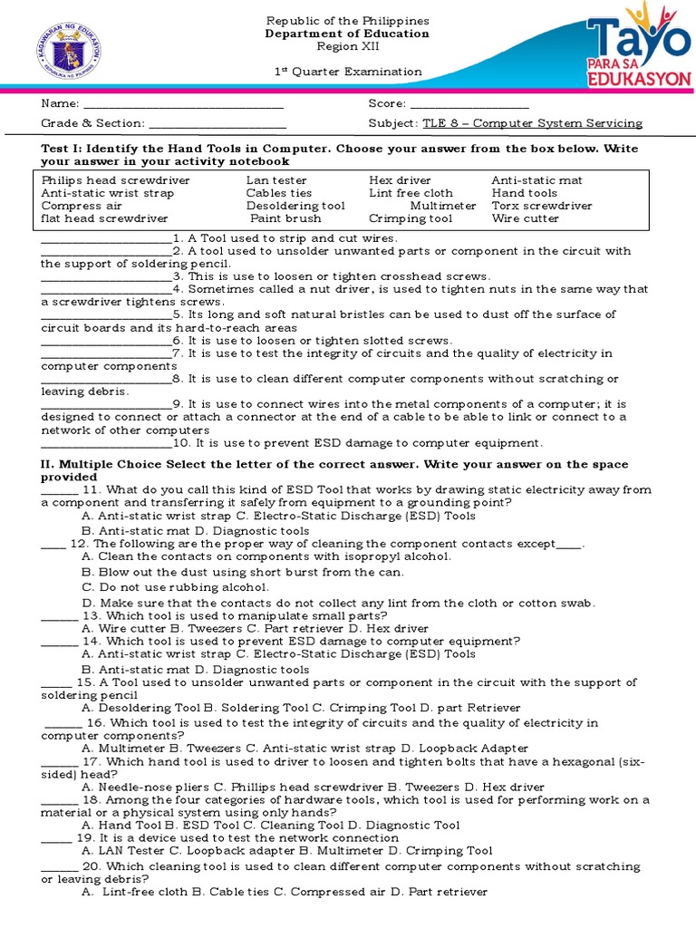 Exam 8 Q1 | PDF | Electrostatic Discharge | Electrical Connector