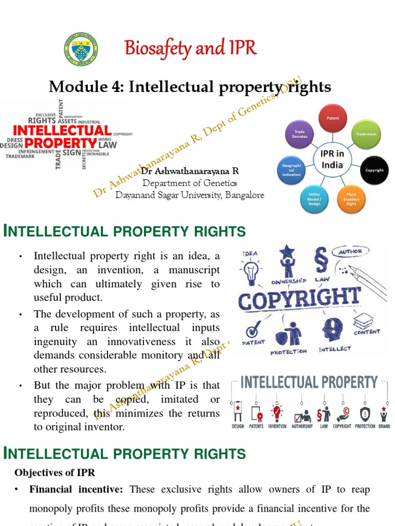 Module 4 Intellectual Property Rights | PDF | Patent Application ...