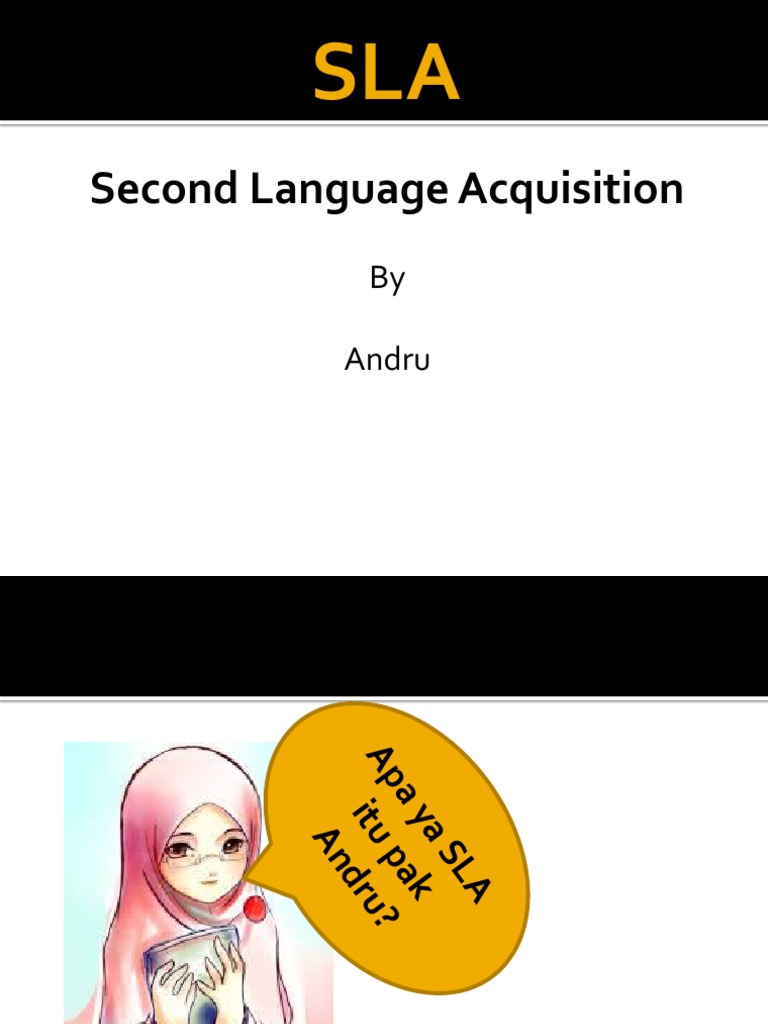 SLA (1.2) Introduction | PDF | Second Language Acquisition | Second ...