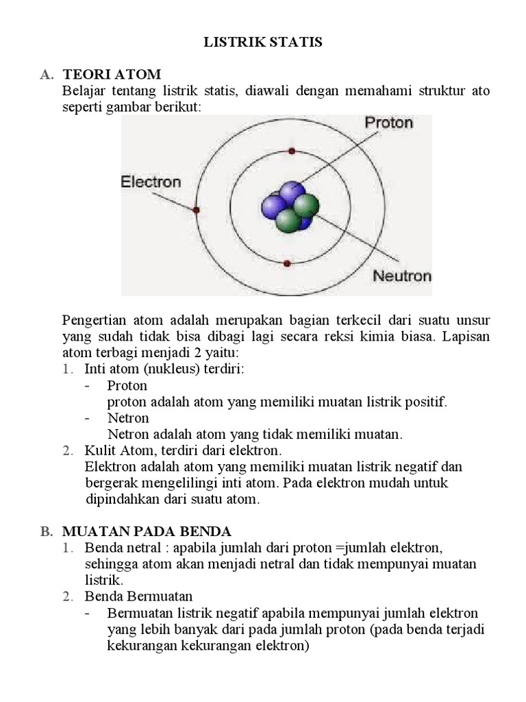 Interaksi dan Muatan Listrik Statik | PDF