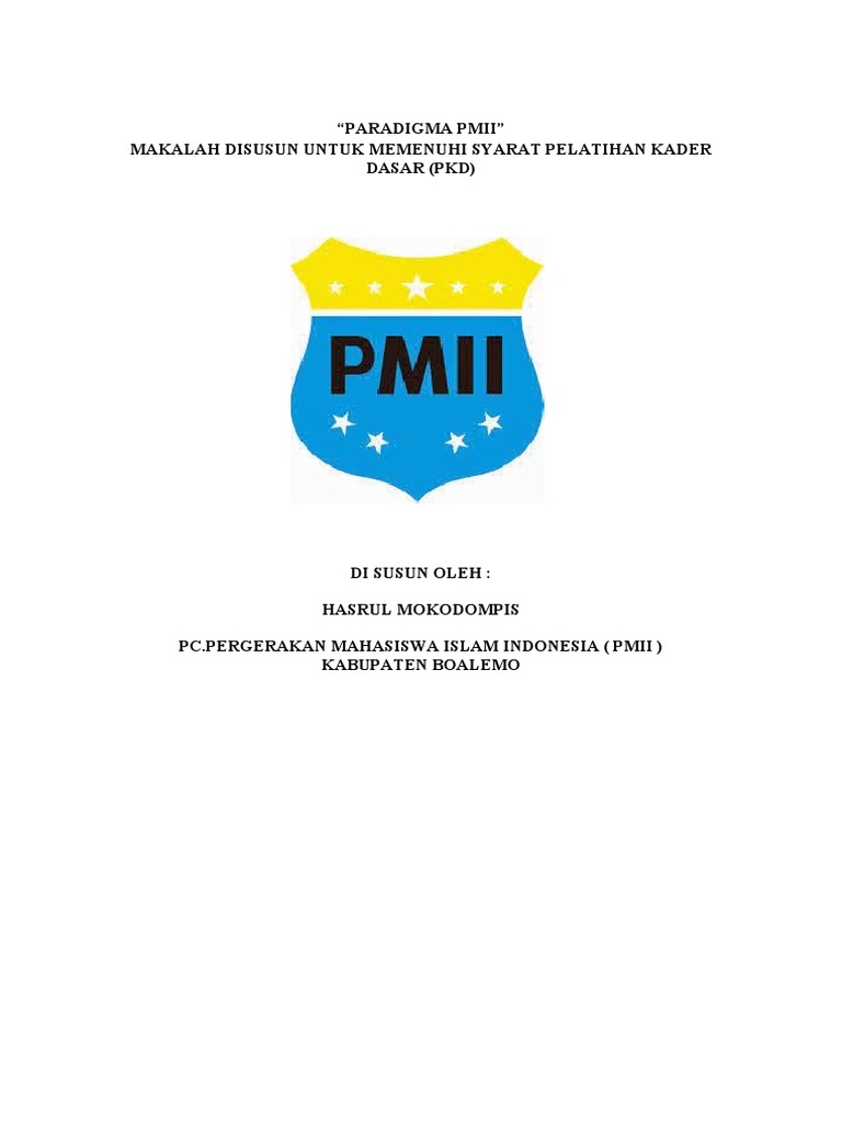 Paradigma PMII dalam Pengkaderan Kader | PDF