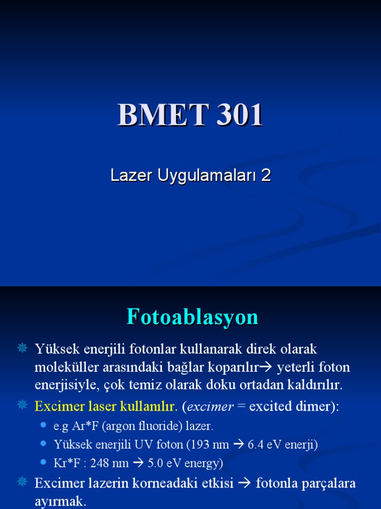 Lazer Uygulamalari 2 | PDF