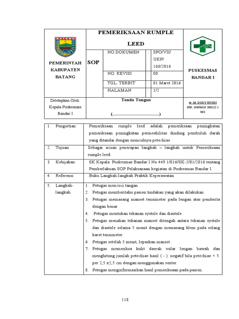 Pemeriksaan Rumple Leed | PDF