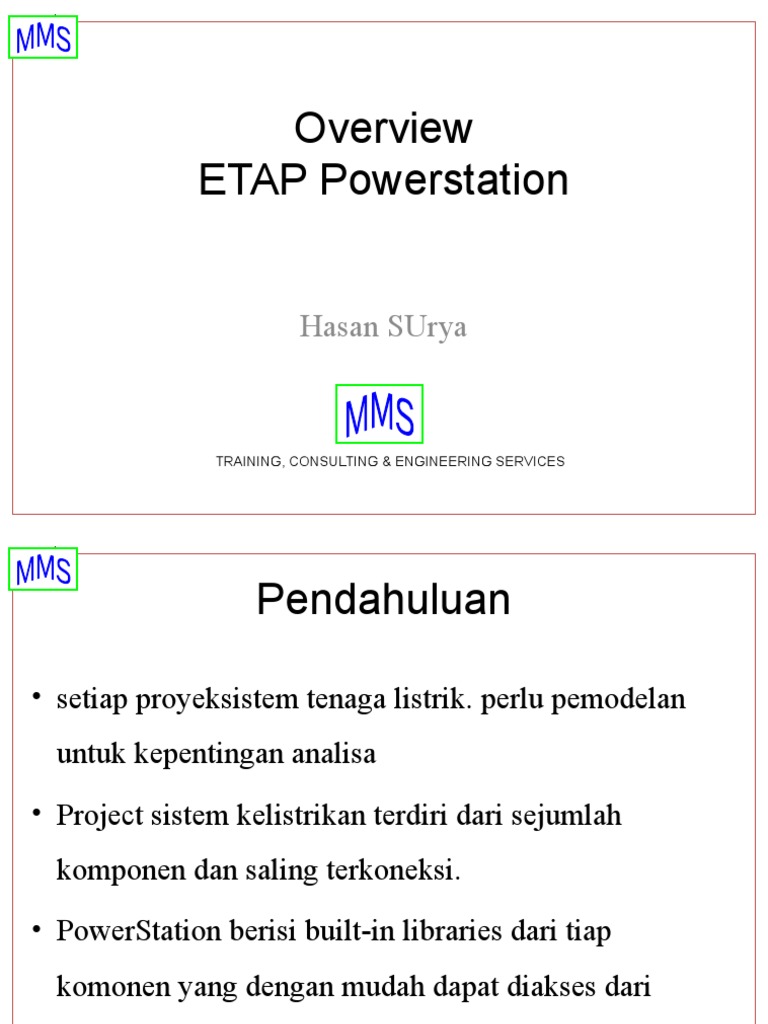 02 ETAP Overview | PDF