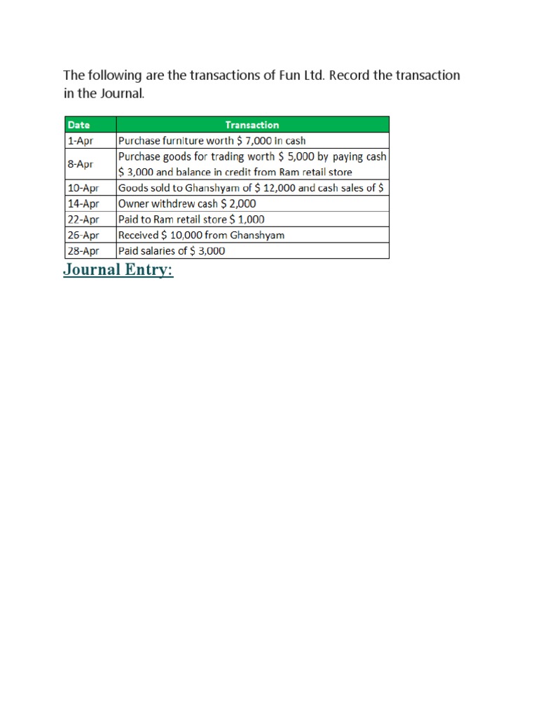 Accounting Journal Entries Guide | PDF