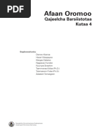 Afaan Oromoo Kutaa - 4ffaa | PDF
