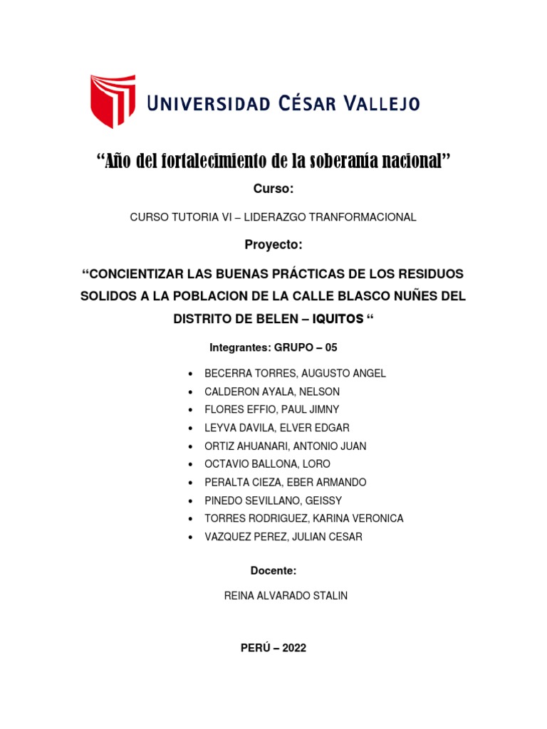 Proyecto Ayuda Comunitaria - Pac | PDF | Residuos | Reciclaje
