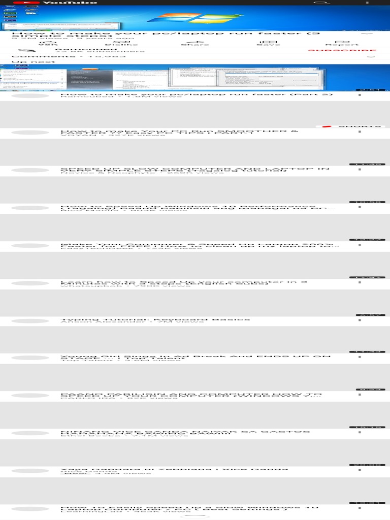 How To Make Your Pclaptop Run Faster 3 Simple S Pdf Computing Computer Engineering