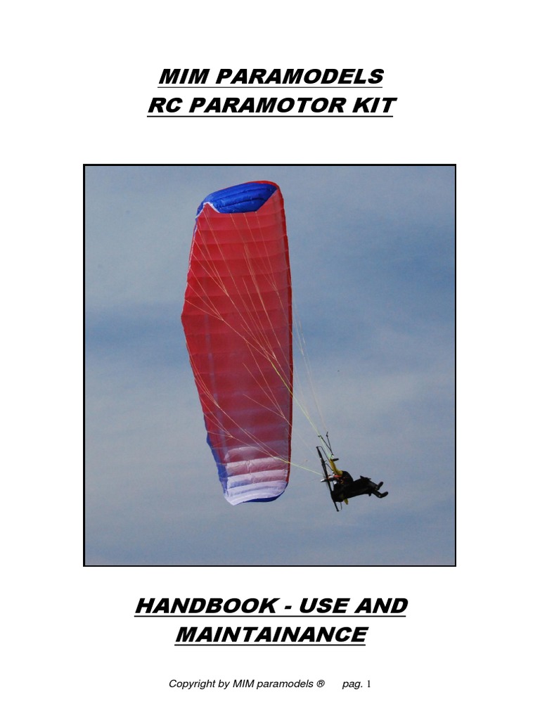 Manual Paramotor Electrico (Inglés) | PDF | Wound | Aviation