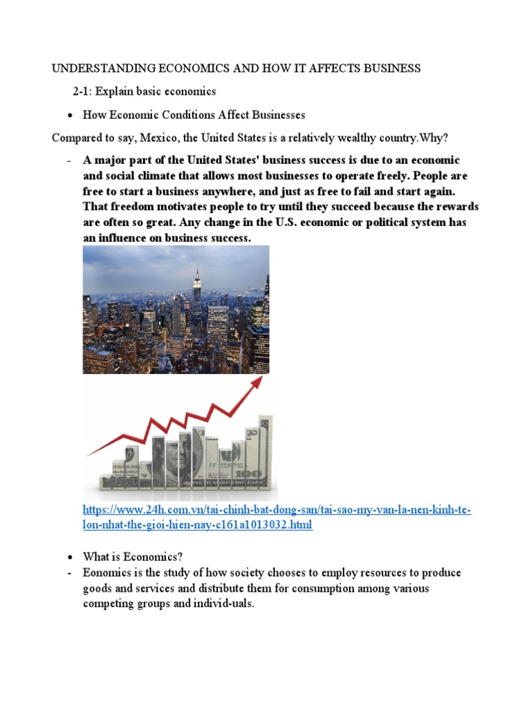 Understanding Economics and How It Affects Business | Download Free PDF | Capitalism | Economics