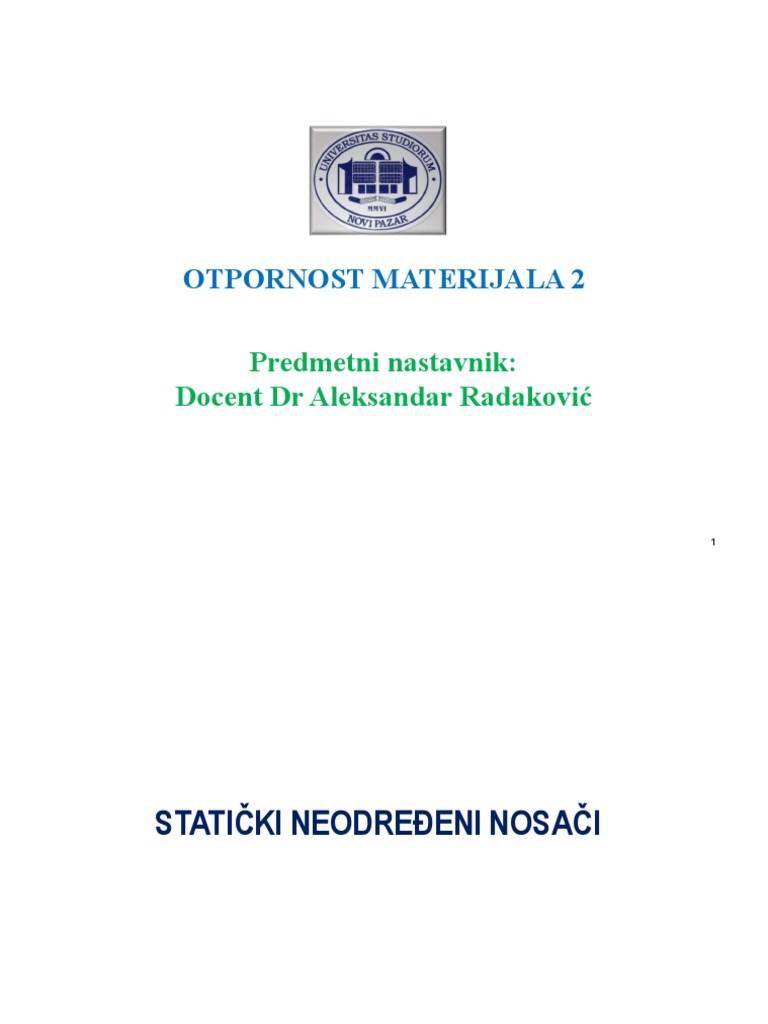 Cetvrto Predavanje OM2 RA | PDF