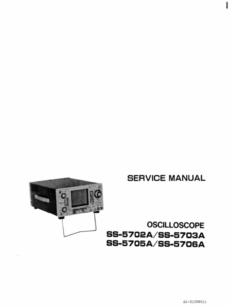 Osciloscopio Iwatsu Manual | PDF