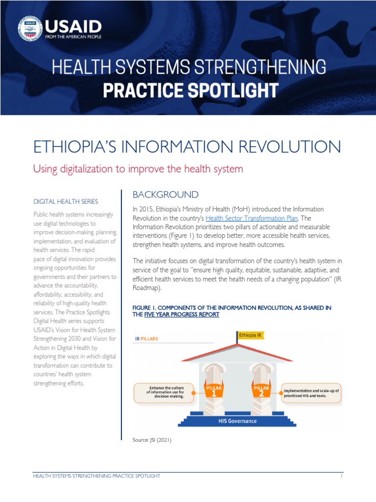 Ethiopia's Health System Information Revolution | PDF | Health System ...