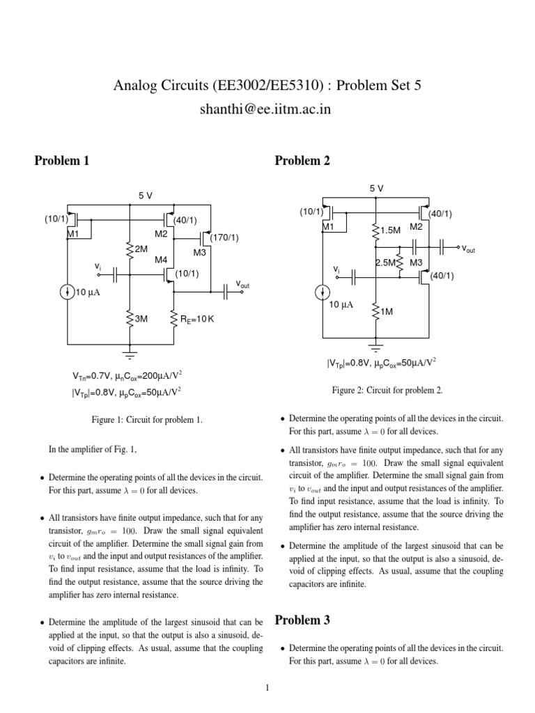 Analog Circuits Tutorial05 | PDF | Amplifier | Electrical Impedance