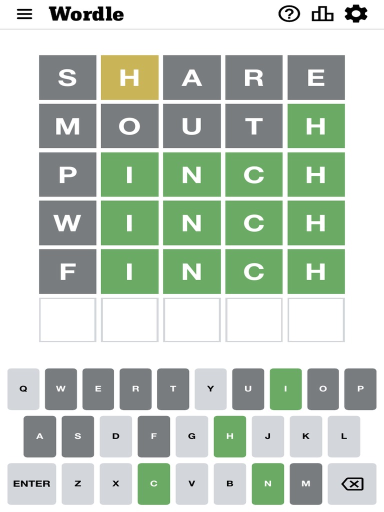 Wordle - The New York Times 5 | PDF