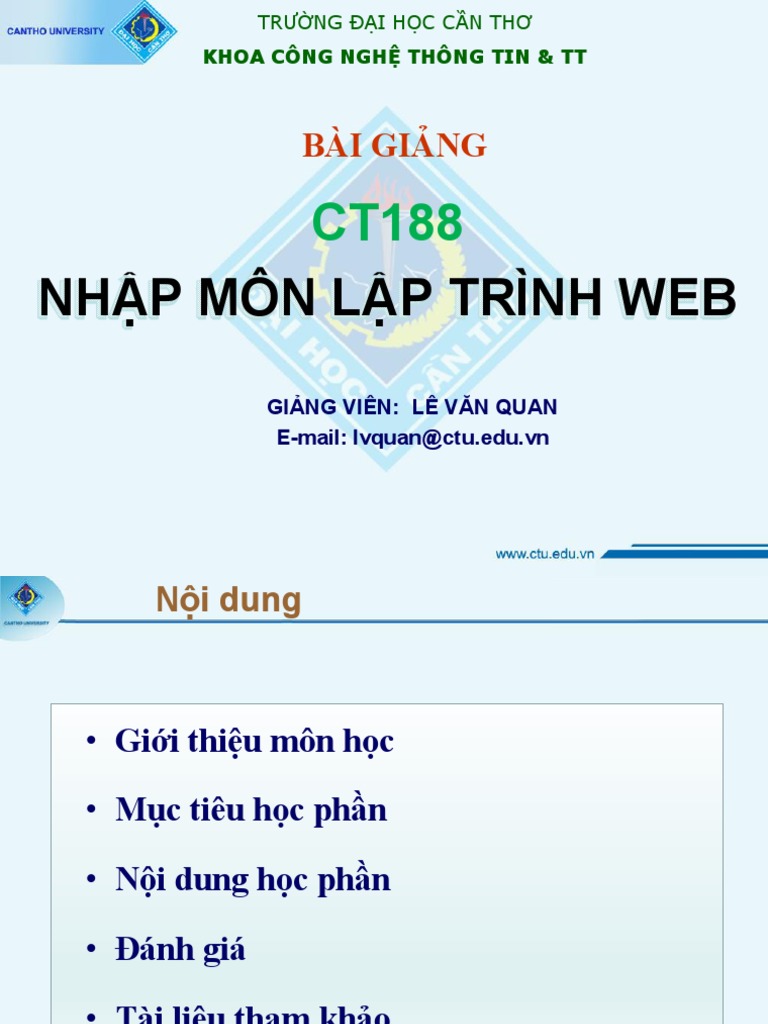 0 - CT188 - Tong Quan | PDF