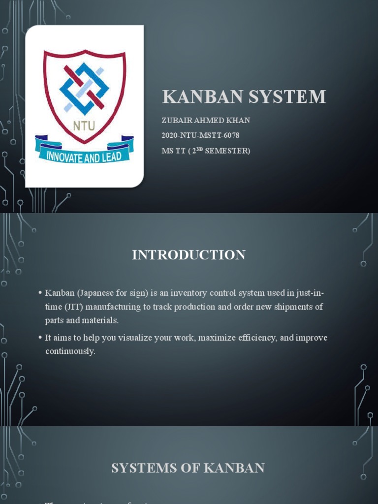 KANBAN SYSTEM | PDF | Production And Manufacturing | Supply Chain ...