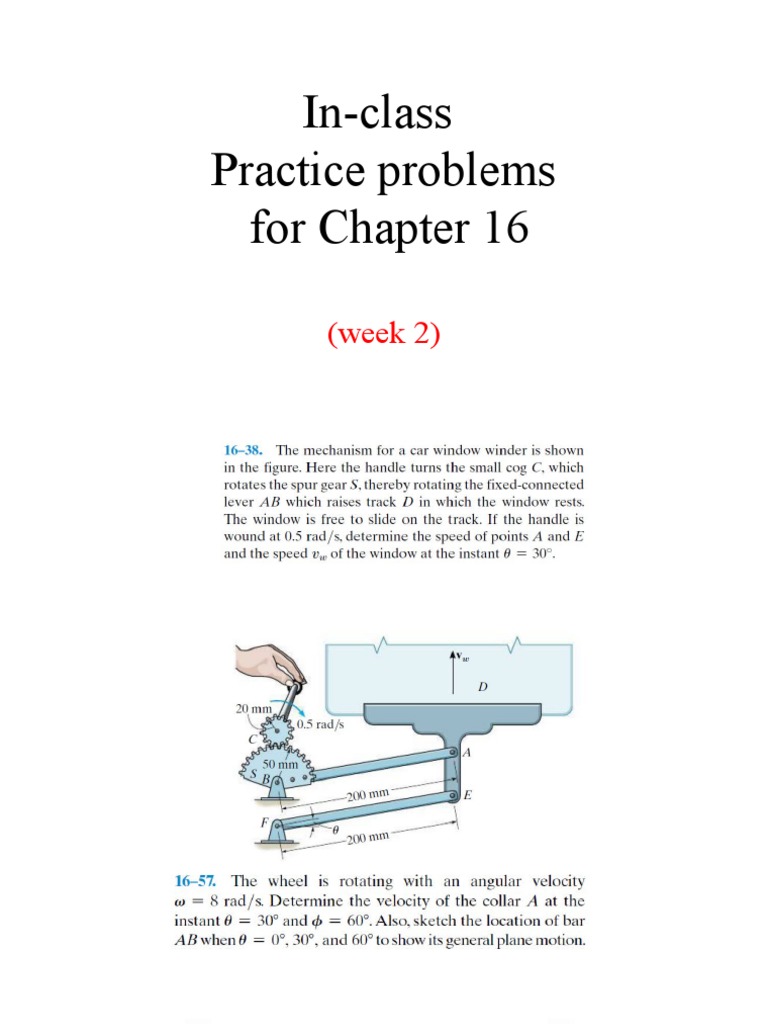 Suggested Problems Chapter16 | PDF