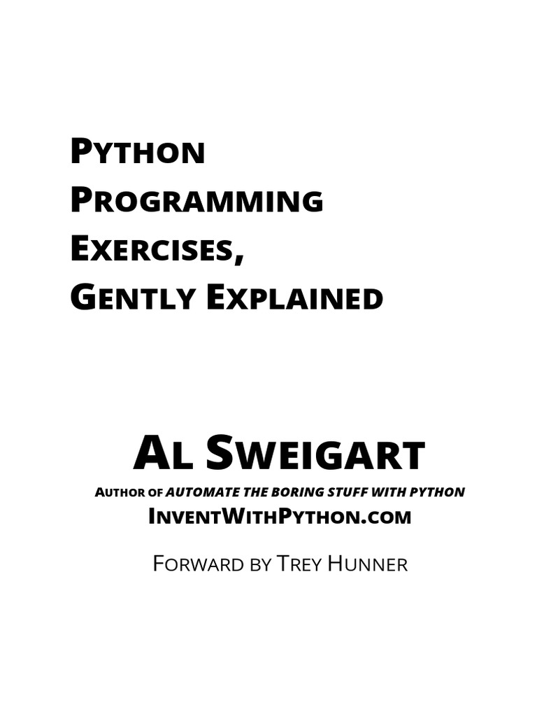 Python Programming Exercises Gently Explained | Download Free PDF ... Python Programming Exercises Gently Explained | Download Free PDF ...