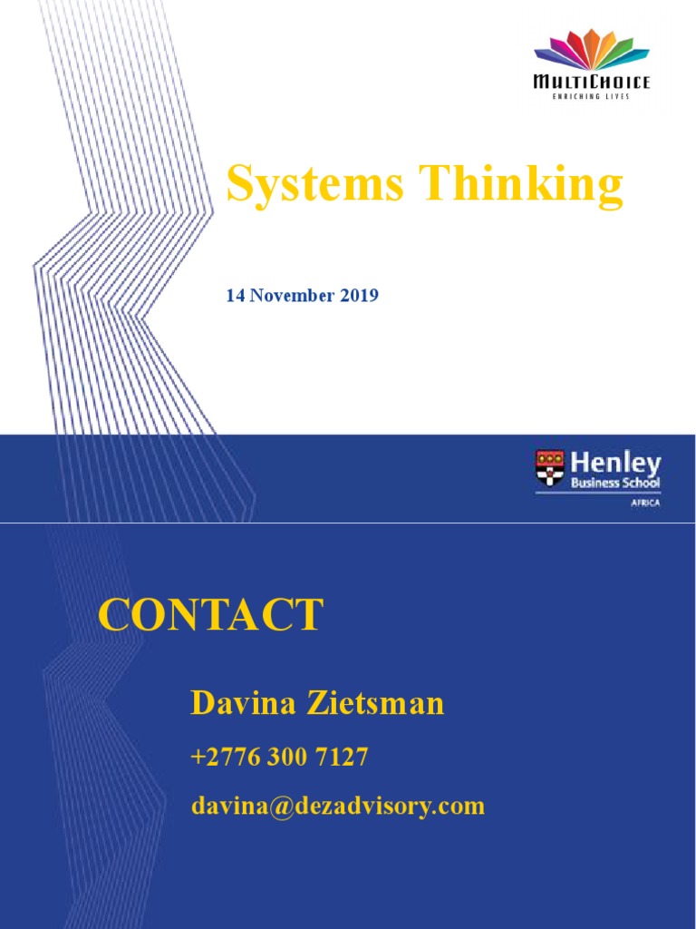 Systems Thinking | PDF | System | Systems Theory