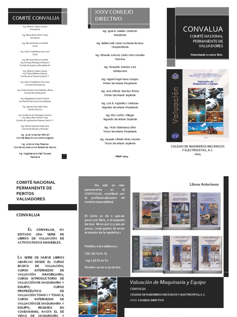 Triptico LIBRO CIME-CONVALUA | PDF