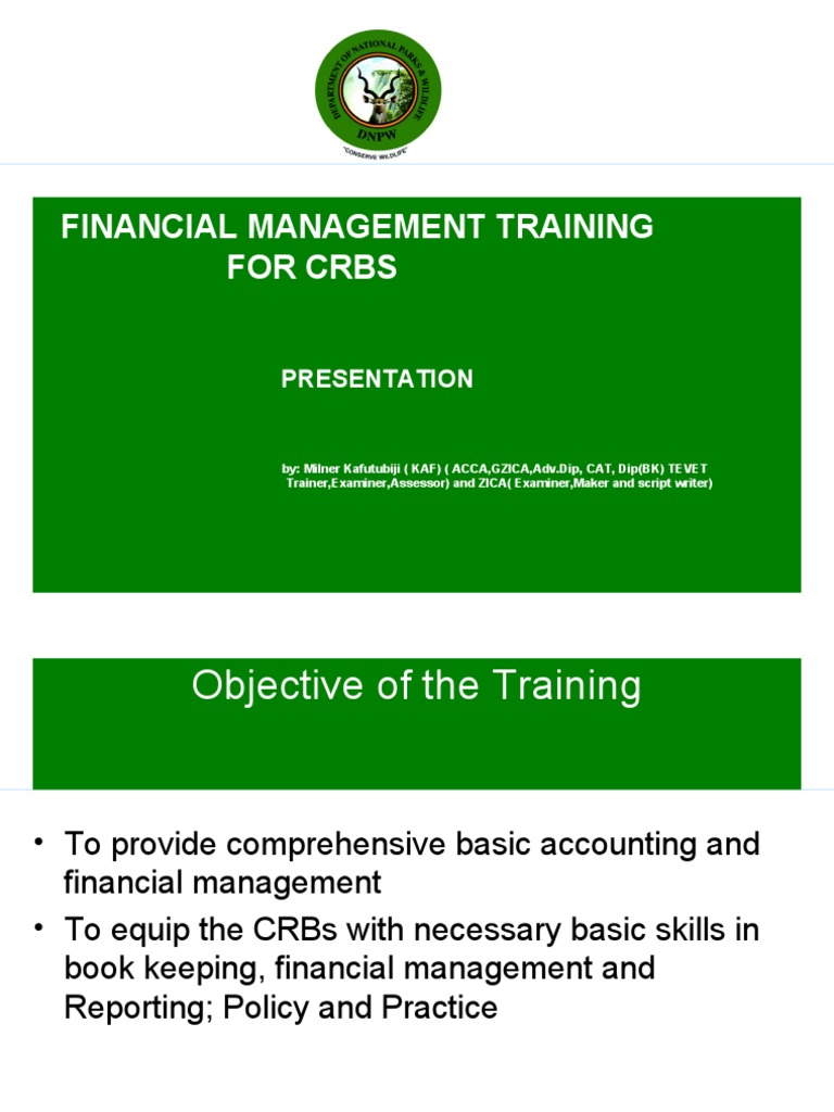 CRB Financial Management-Presentation | PDF | Invoice | Receipt
