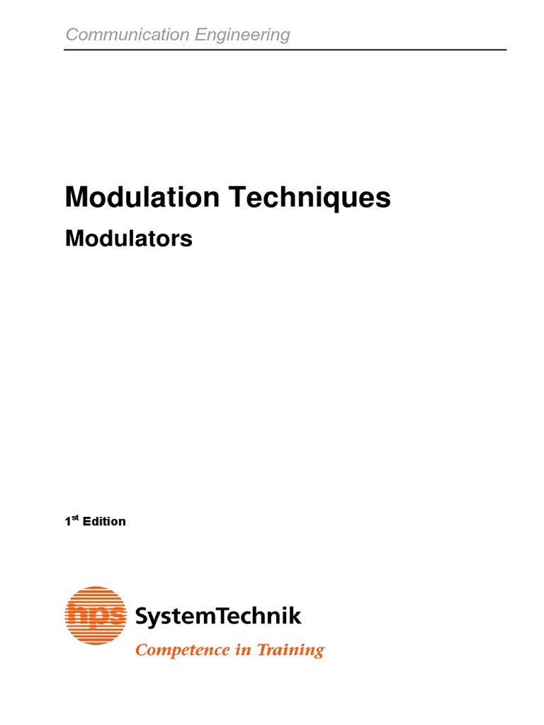 V 0130 GB Modulation Techniques - Modulators | PDF | Frequency Modulation | Modulation