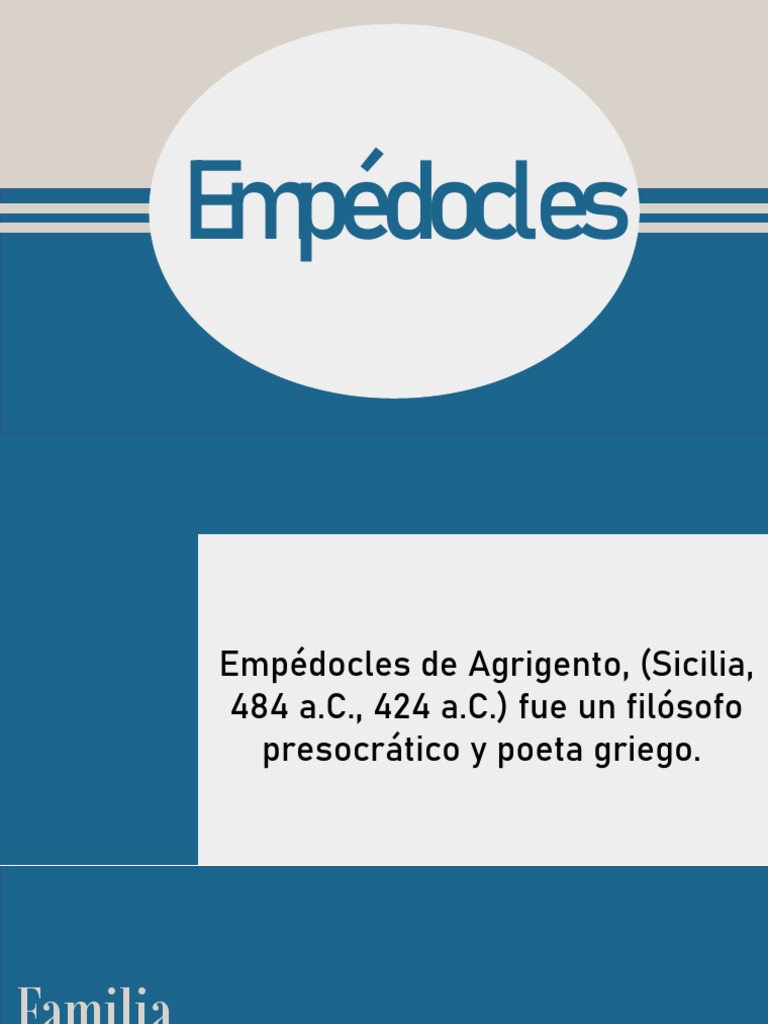 Empedocles | PDF