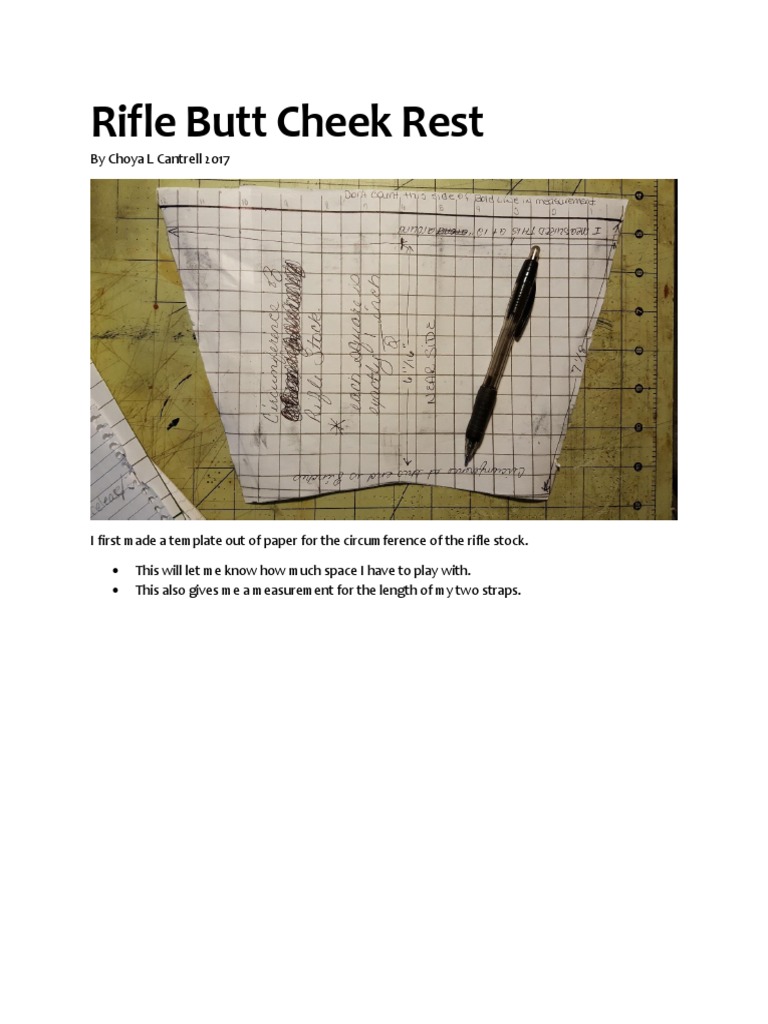 Rifle-Butt-Cheek-Rest by Choya Cantrell | PDF