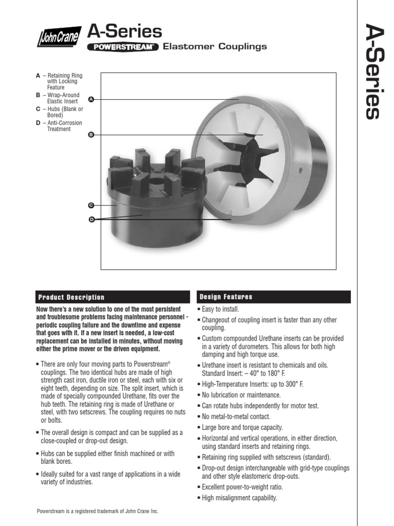 Power Stream Couplings-Specn Sheets