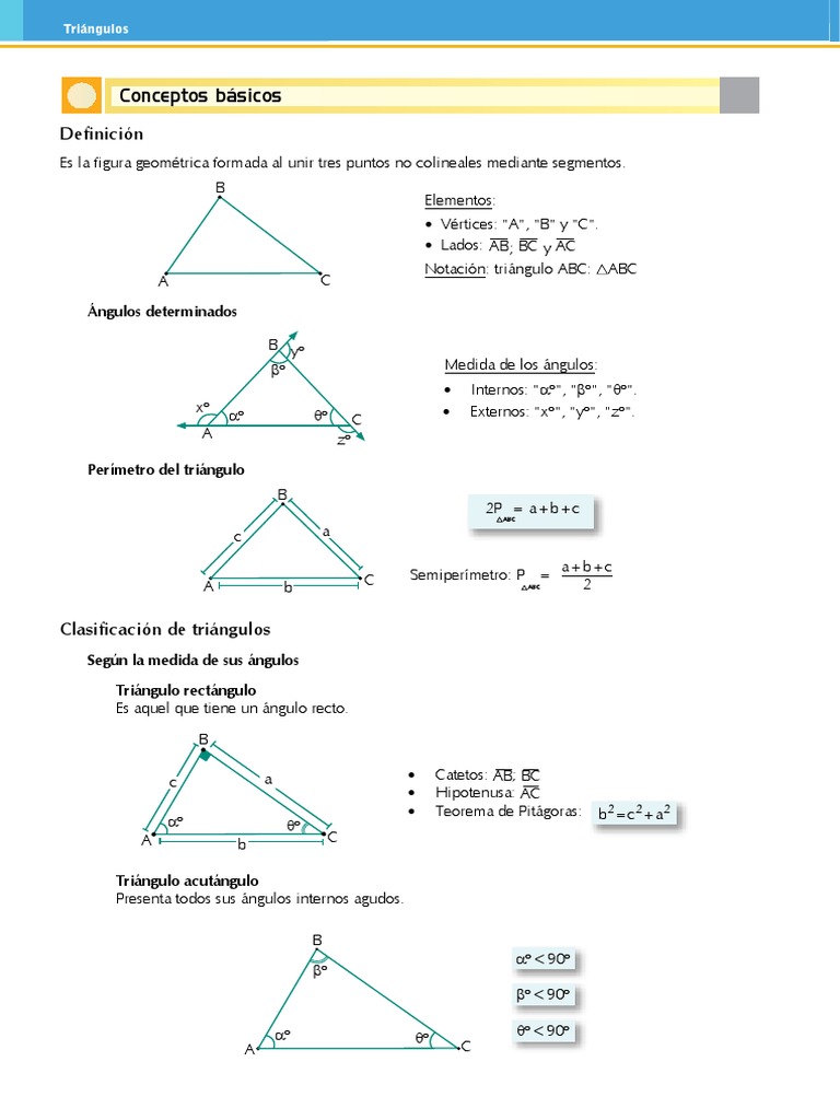 TRIÁNGULO | PDF | Triángulo | Matemáticas