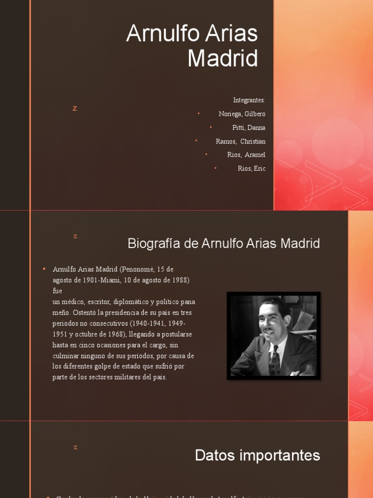Arnulfo Arias Madrid | PDF | Gobierno