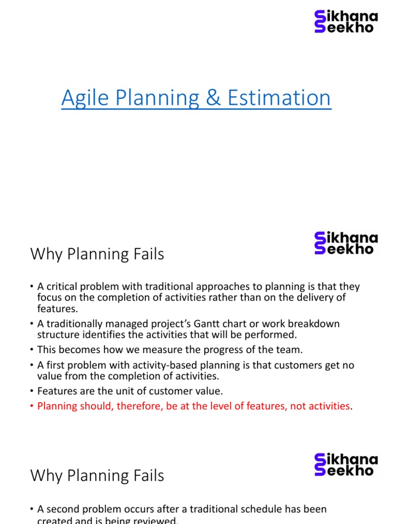 Agile Planning and Estimation | PDF | Uncertainty | Databases