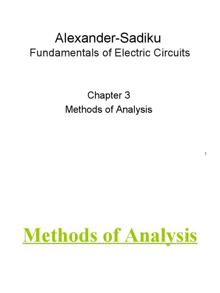 V8 - Chapter 3 - Methods of Analysis - Delta Wye - TE 58 A - B and C ...