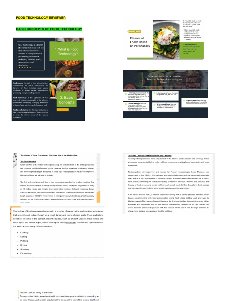 Food Technology Reviewer | PDF | Polyvinyl Chloride | Plastic