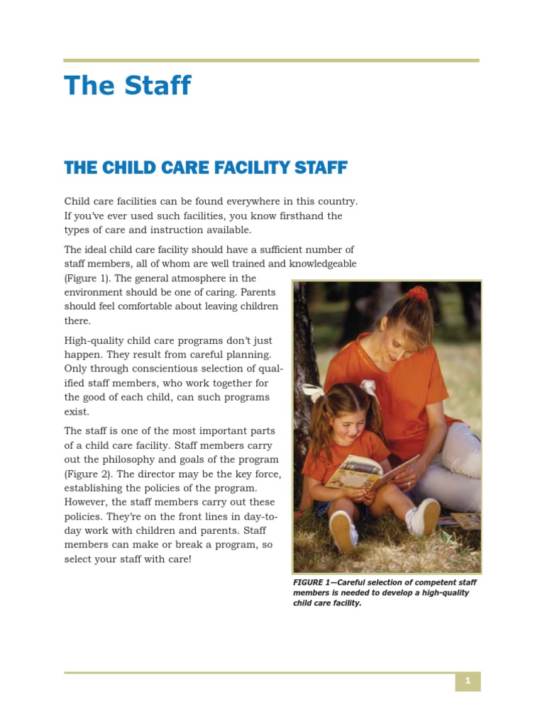 Child Day Care Management Lesson | PDF | Teachers | Child Care