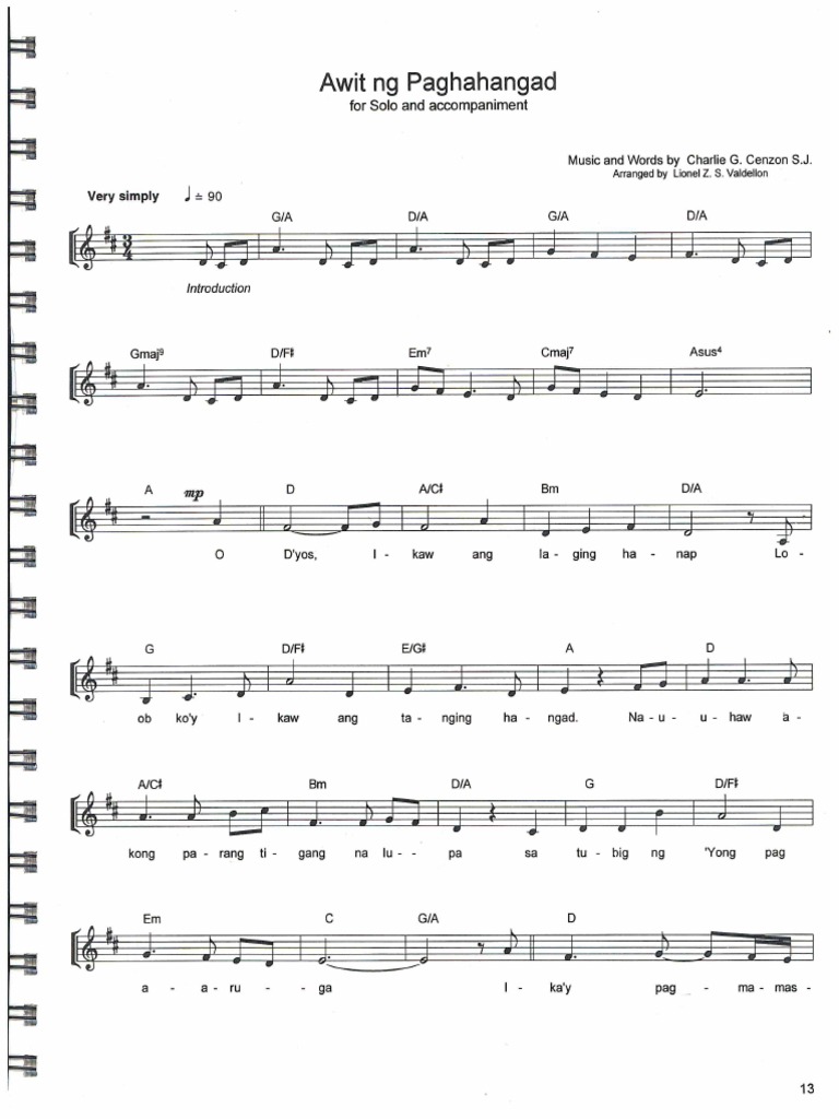 Awit NG Paghahangad | PDF